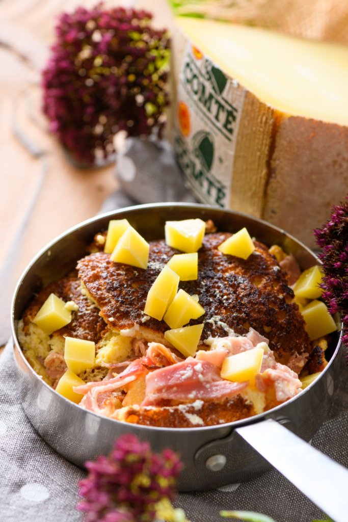 Omelette aux pépites de Comté - Comté